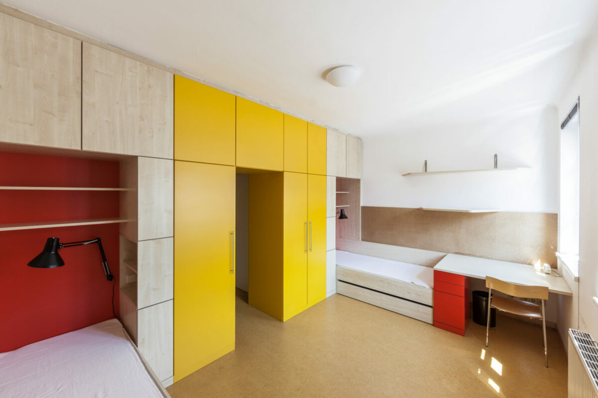 Modernes Wohnheim nahe der FH Wien.